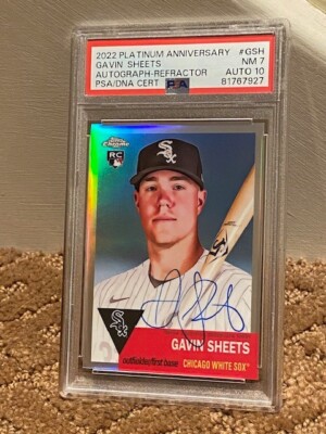 2022 Platinum Anniversary Gavin Sheets PSA 7 Autograph 10 RC Card /199 ...