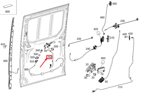 NEU MERCEDES-BENZ SPRINTER 907 RECHTS SCHIEBETÜRANTRIEB A9077602000 ...