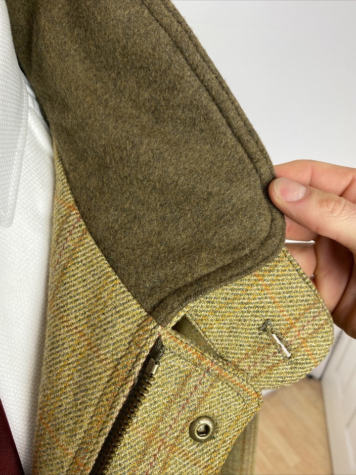 CHRYSALIS Men’s Chiltern Tweed FIELD COAT Jacket (XL) Hunting Country ...