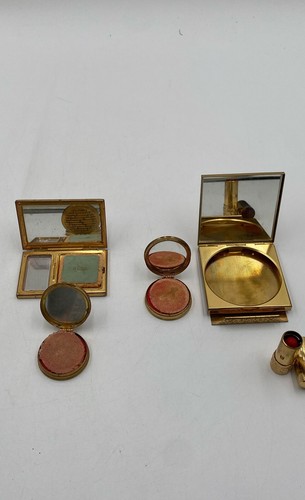 Vintage Avon Makeup Compacts Lipstick Powder Mirrors w/ Accessories ...