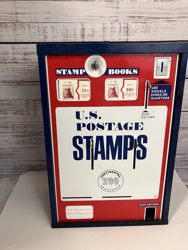 Vintage US Post Office Postage Stamp Vending Machine Dispenser | eBay