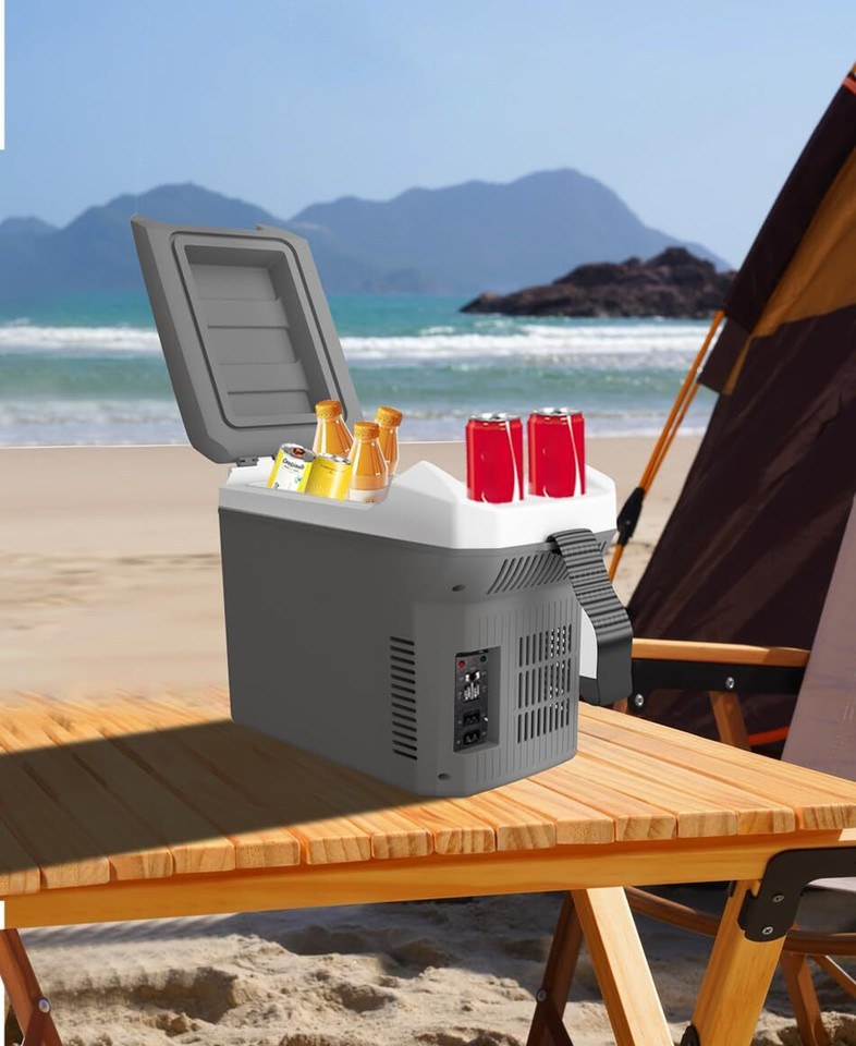 8 Liter/Quart Electric Car Cooler & Warmer 12V Plug in Cooler with AC ...