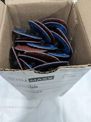 TRU-MAXX Quick-Change Disc: Type R, 2" Dia, 24G, AO, Coated Qty 100 ...