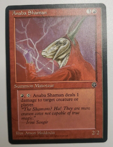 Anaba Shaman Version B MTG 1995 Homelands Red Creature Magic The ...