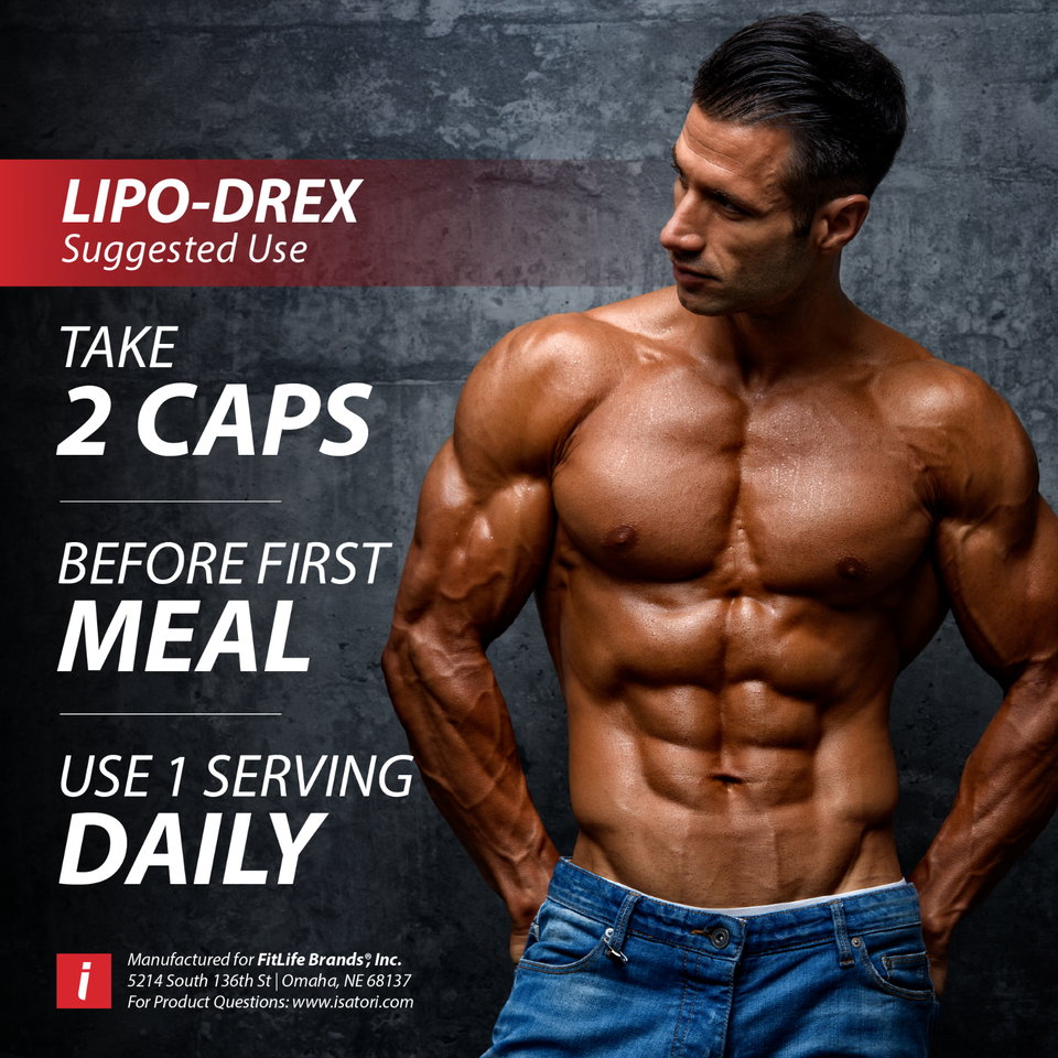LIPO-DREX Total Body Fat Loss Thermogenic with Muscle Maintenance - 60 ...