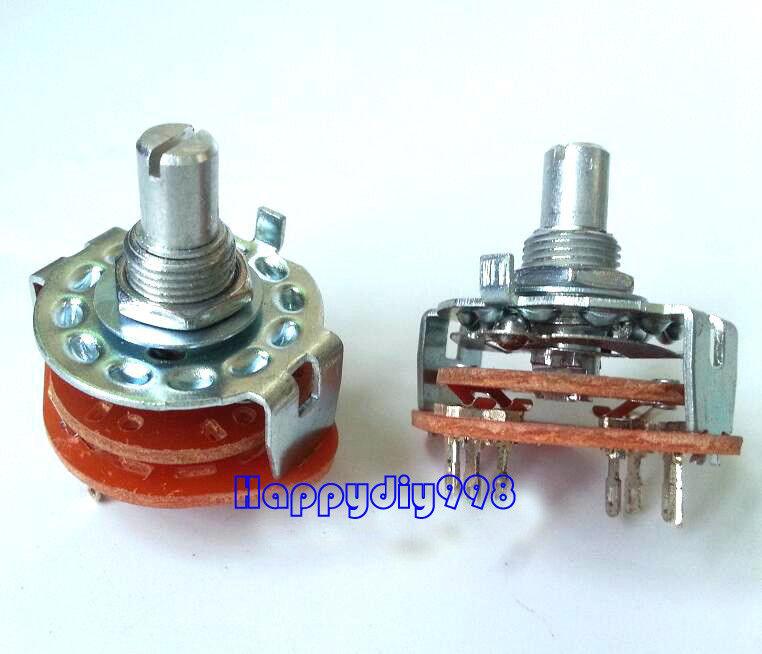 1PC 2 pole 3 position ROTARY SWITCH Step volume Attenuator ...