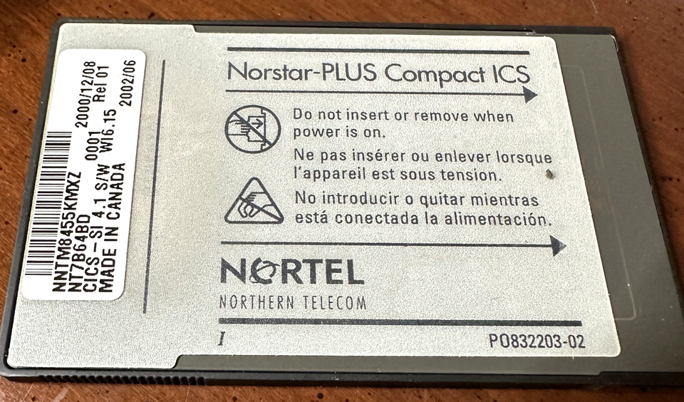 Nortel Networks Norstar Compact ICS Phone System w/NT7B75GB-93 NT7B75GA ...