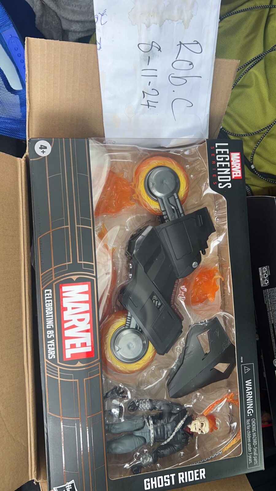 Marvel Legends Series Ghost Rider Danny Ketch with Motorcycle Action ...