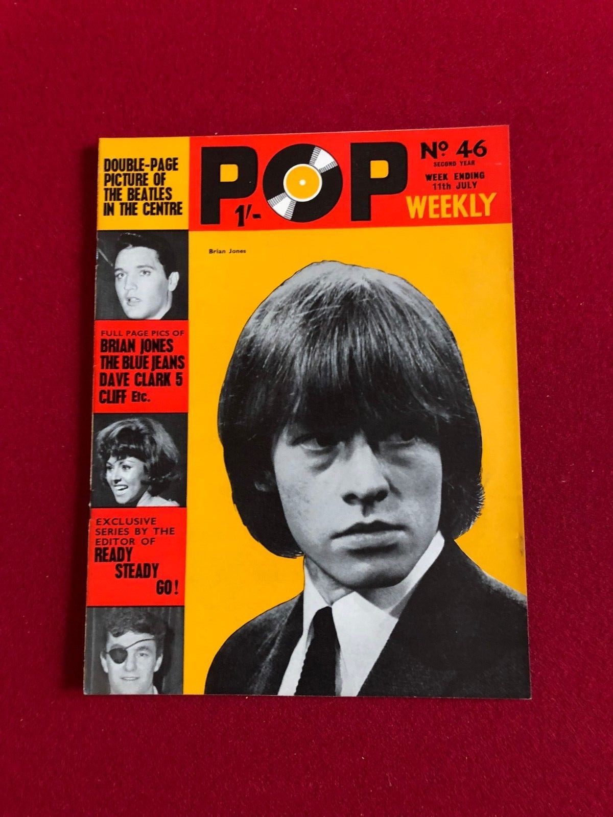 1964, Rolling Stones (Mick Jagger),"POP WEEKLY" Magazines (5) (No ...