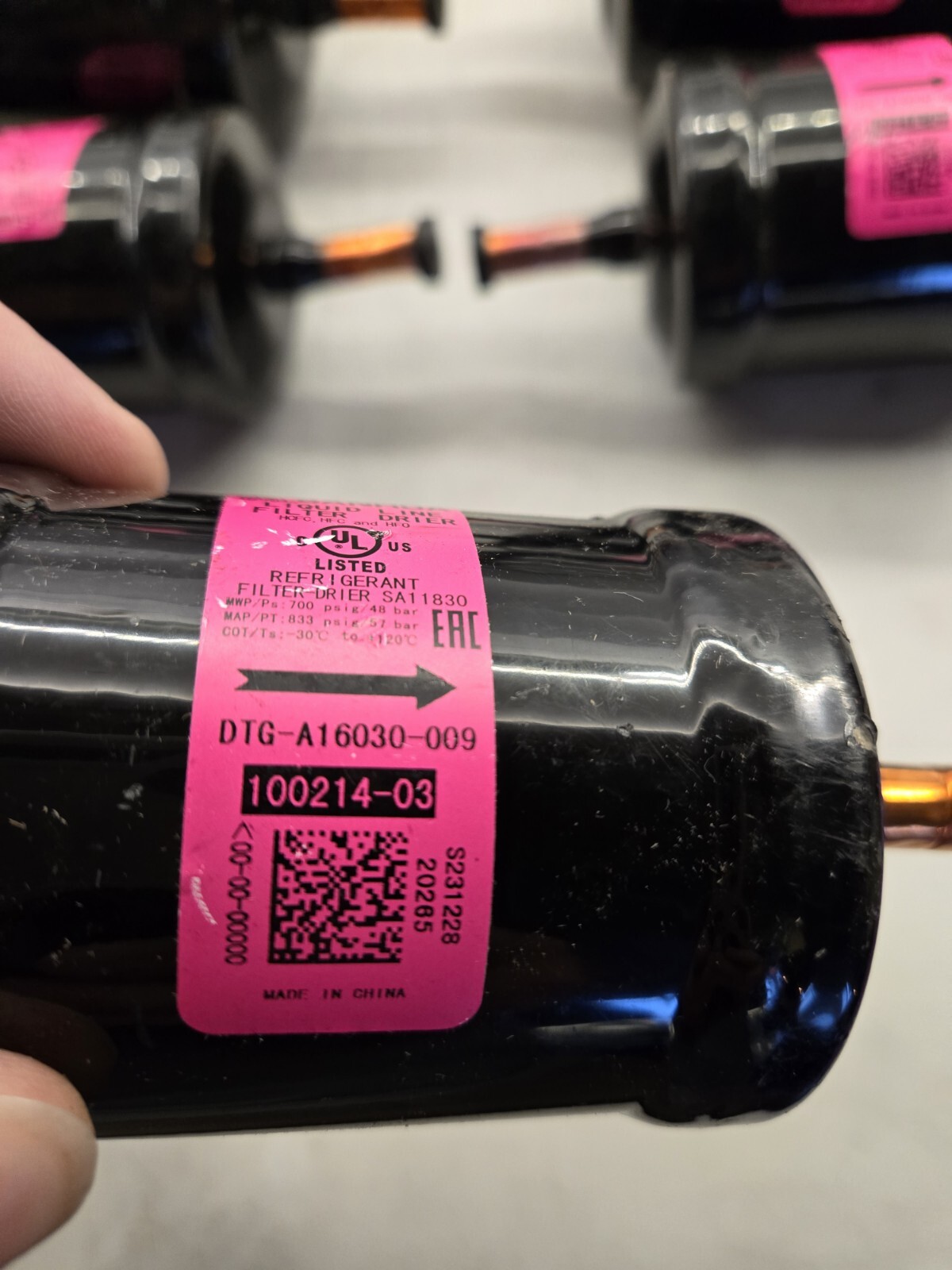 Sanhua Liquid Line Filter Drier, Lot Of 2, DTG-A16030-008 SA11830 ...