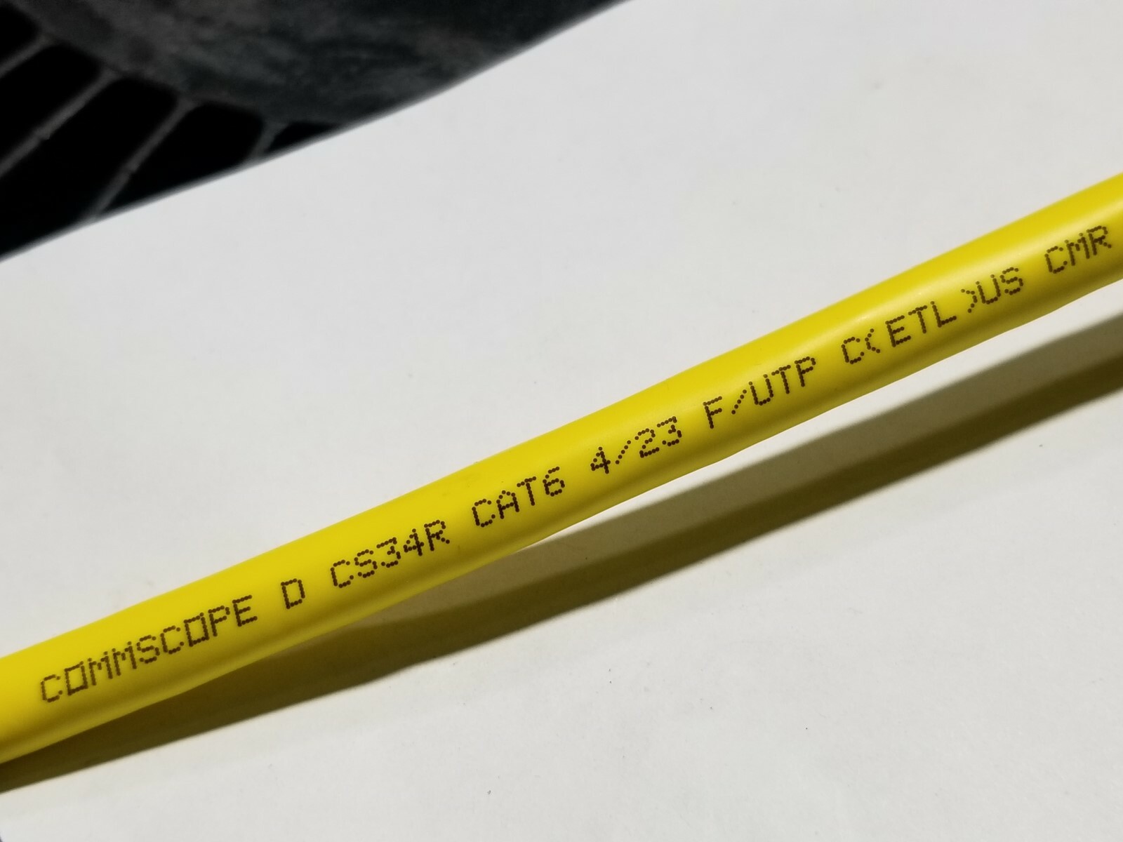 CommScope 1000 FT Spool Category 6 F/utp Cable 23/8 Stranded Yellow ...