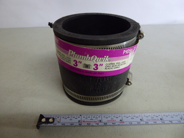 Everflow 3 Inch Flexible Coupling With Stainless Steel Clamps PVC ...