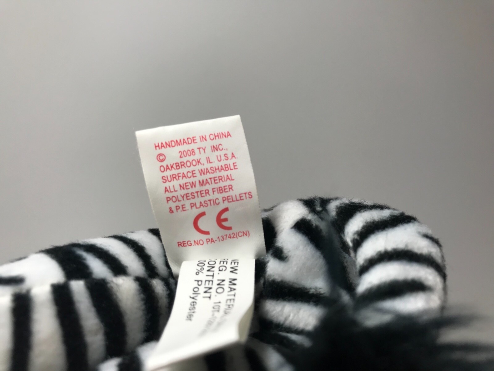 Ty Beanie Baby Marty Zebra Madagascar 2 Plush Toy 2008 MWMT for sale ...