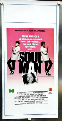 Soul Man LOCANDINA Poster Affiche '80s Thomas Howell Steve Miner BLACK ...