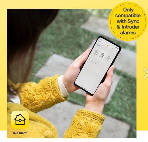 Yale AC-PBX External Siren Sync Alarm Accessory 104 dB Siren 200m range ...