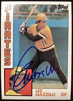 Lee Mazzilli Signed 1984 Topps #225 Baseball Card Pirates NYY Mets ...