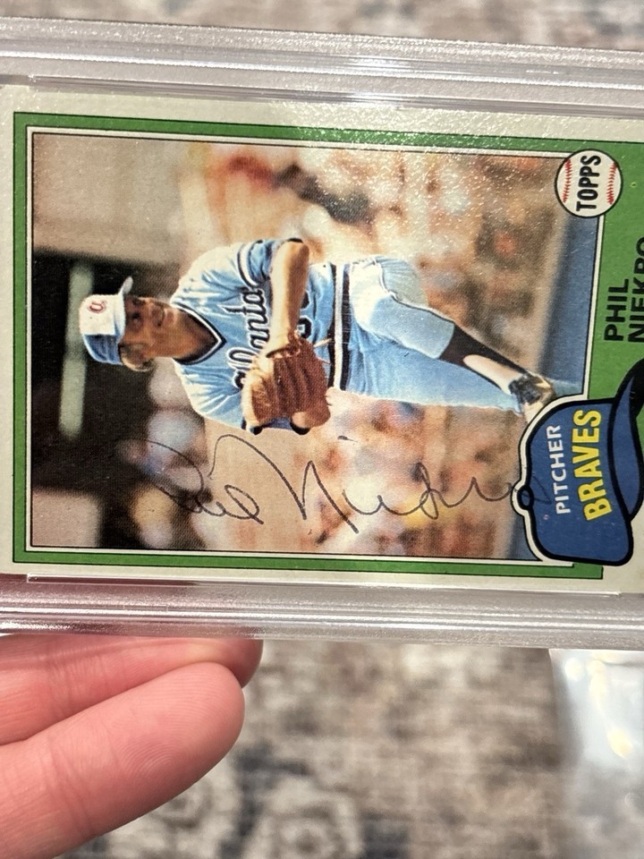 1981 Topps - Phil Niekro #387 Autograph PSA | eBay
