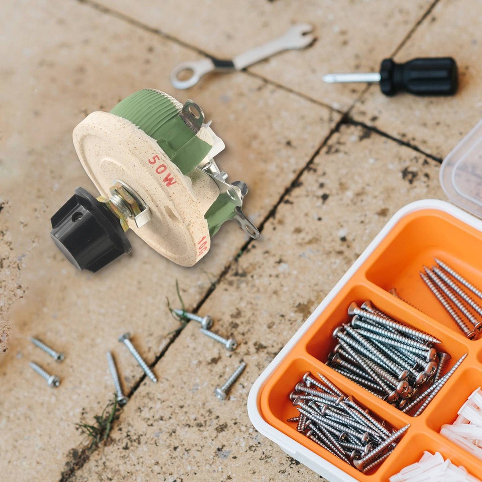 50W 10 Ohm Keramik Potentiometer Variable Taper Pot Widerstand Rheostat ...