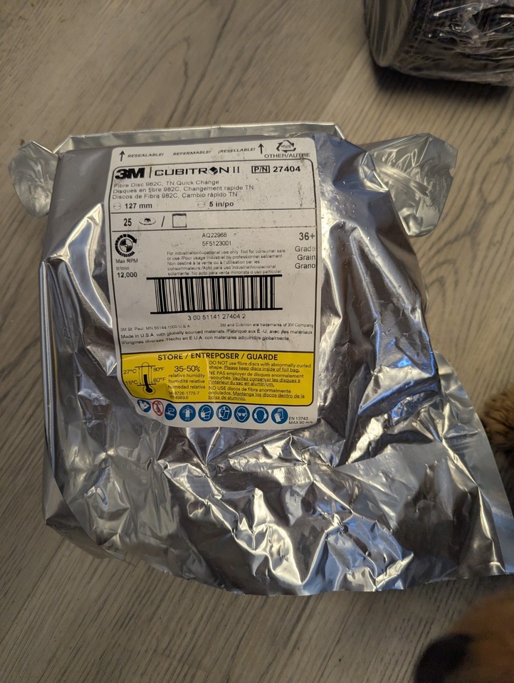 3M 27404 982C 5" 36P+ CUBITRON II FIBRE DISC - QUICK CHANGE - 25/PACK ...