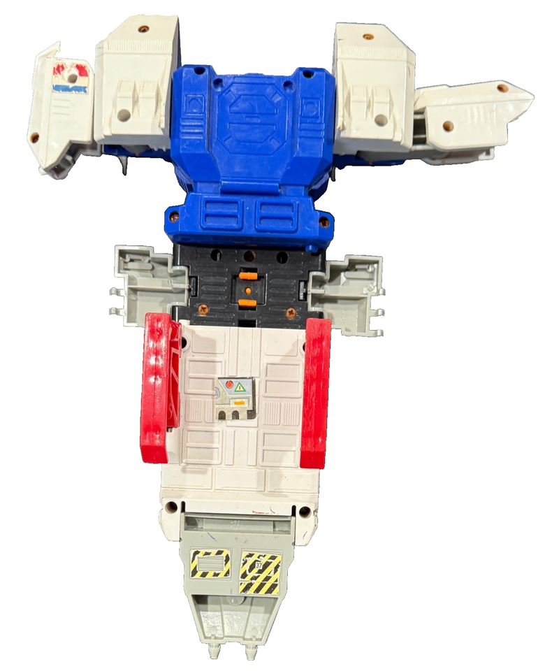 Vintage Transforming Police Car Toy Robot – Blue & White – 1980s Bandai ...