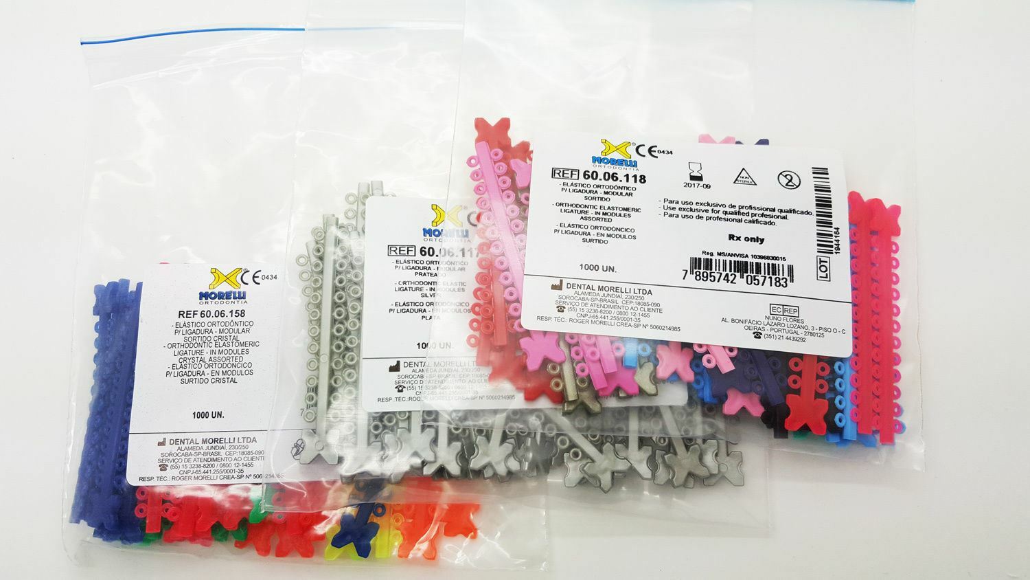 Dental Orthodontic Elastic Ligatures Modules Assorted 16 colors 3000pcs ...