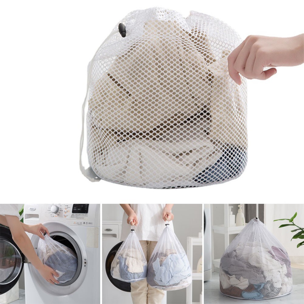 Washing Machine Mesh Net Bags Laundry Bag Drawstring Wash Bags For ...