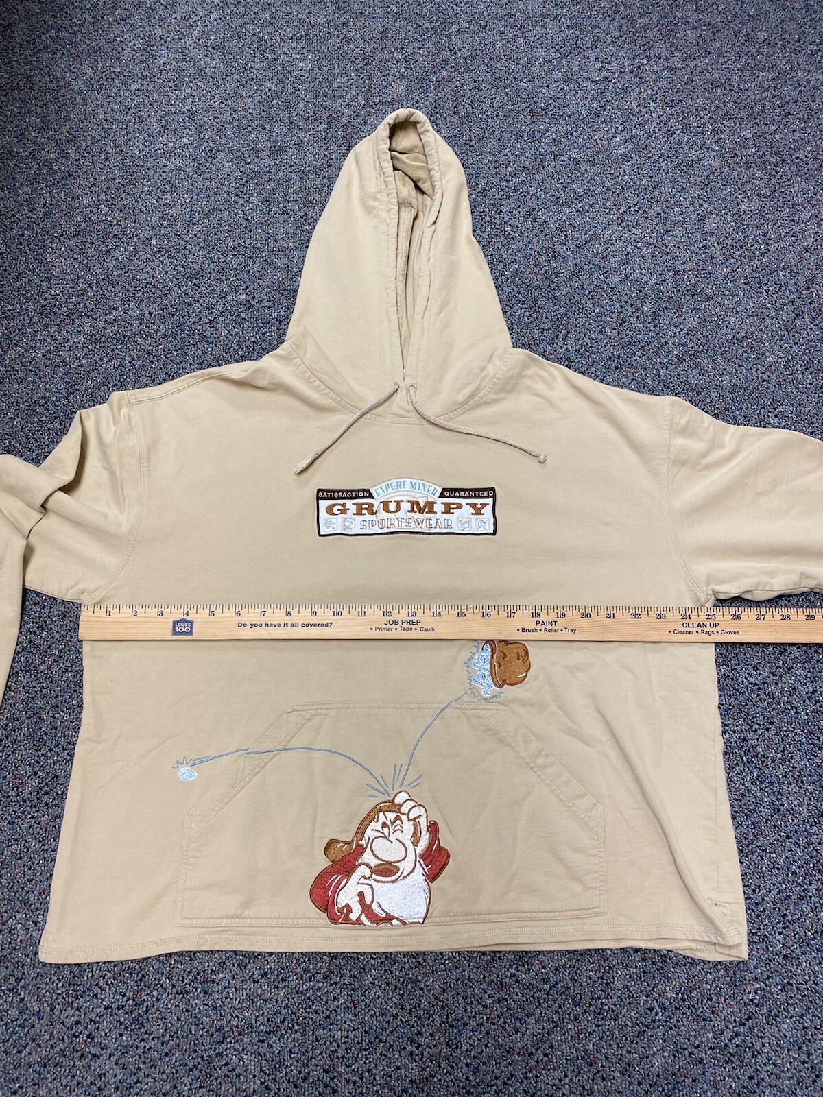 Vintage Disney Snow White Grumpy Hoodie Men’s Size X-… - Gem