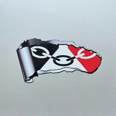 West Midlands County Flag Ripped Metal Slash Vinyl Sticker For Car Van ...