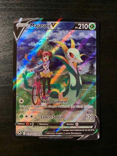 Carte Pokémon Majaspic V TG13/TG30 EB12 Epée & Bouclier Tempête ...