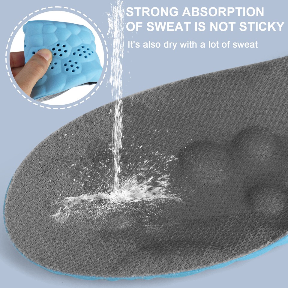 Feet Care Sport Insole 4D Insole Shoe Pads Orthopedic Insoles ...