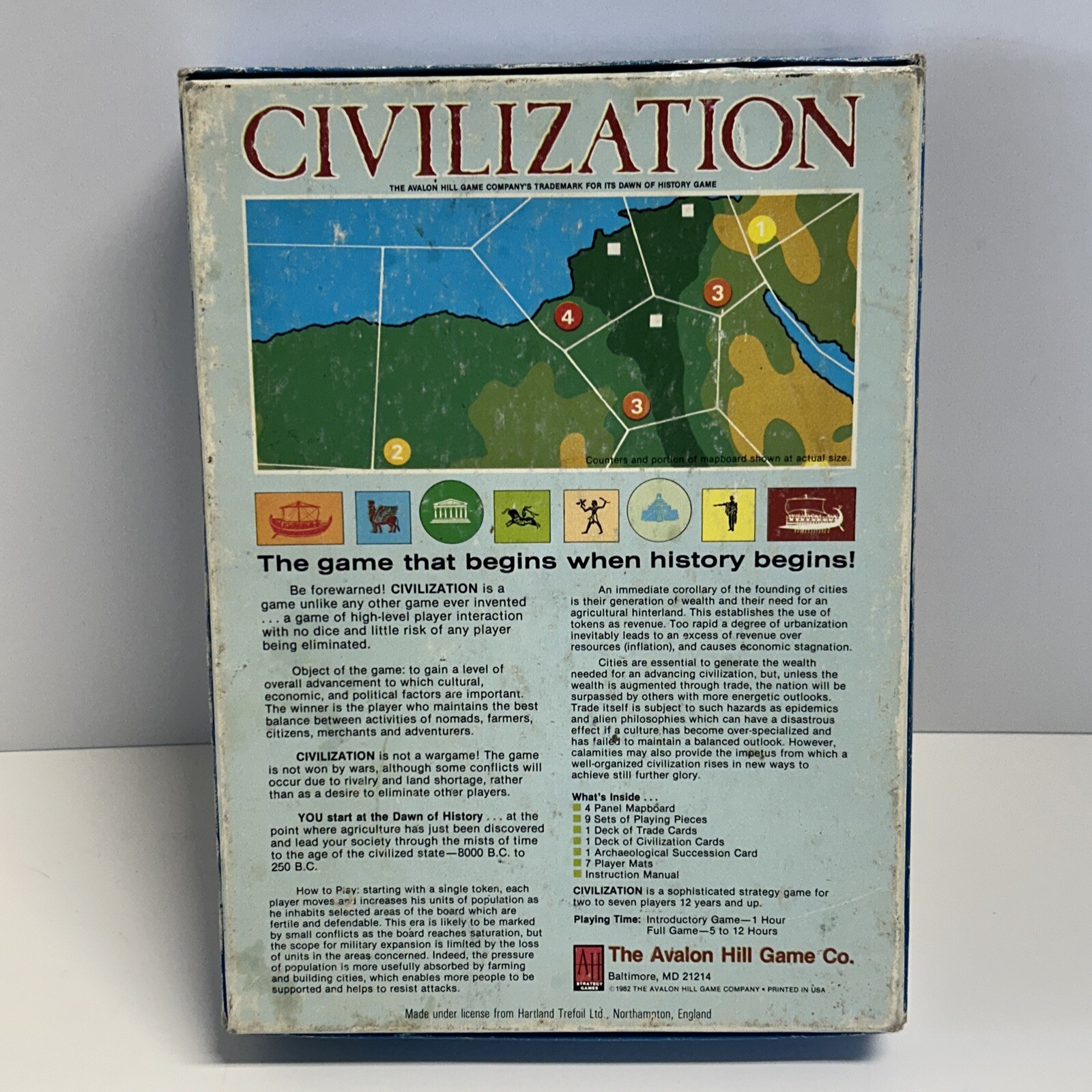 Civilization Board Game Avalon Hill 2nd Edition 1982 for sale online | eBay