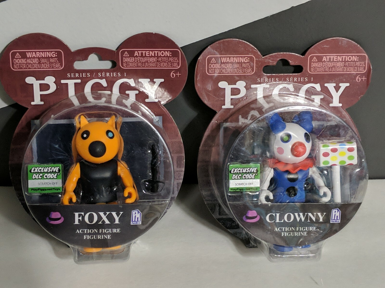 Set of 2 Piggy Action Figures FOXY & CLOWNY New | eBay