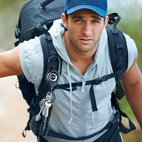 Retractable Badge Holders 2-Pack Badge reels Retractable Heavy Duty ...