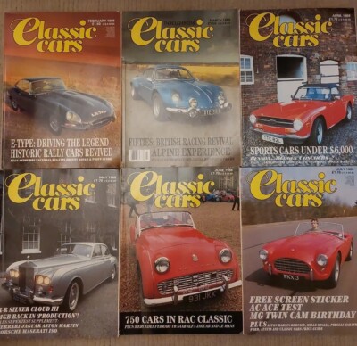 Classic Car Magazines Feb - July 1988 x 6 items | eBay UK