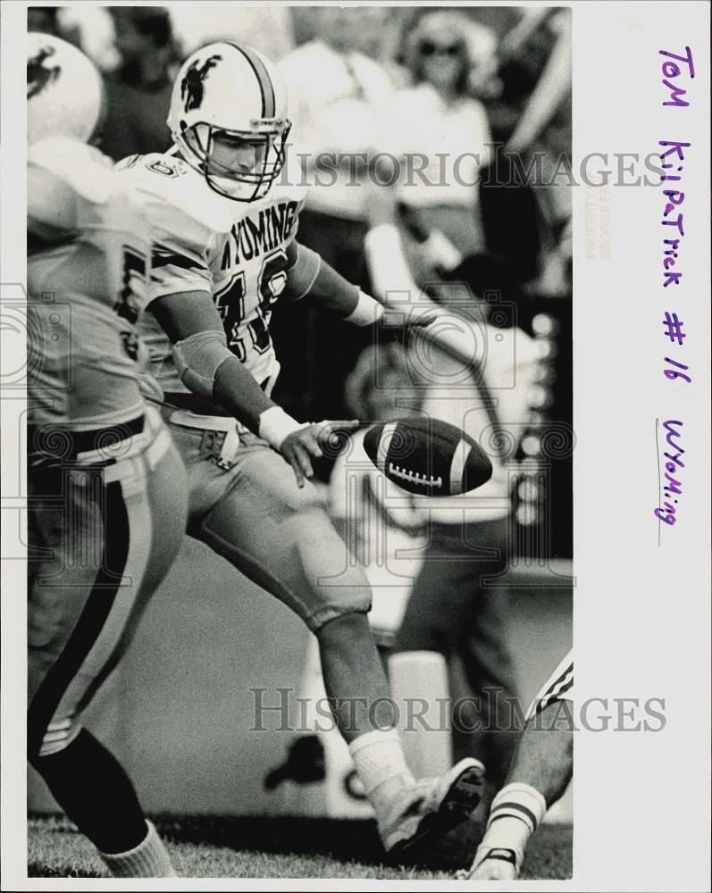 1987 Press Photo University of Wyoming Football Player Tom Kilpatrick ...