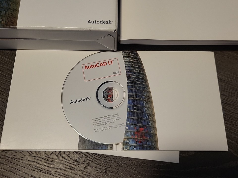AutoCAD LT 2008 Upgrade Windows Disc Serial Number Guide Box (5 SEATS ...
