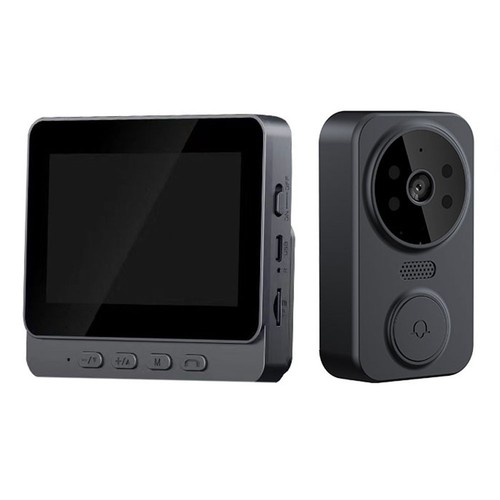 4 3 Screen Wireless Video Doorbell Camera Phone Intercom Security Bell ...