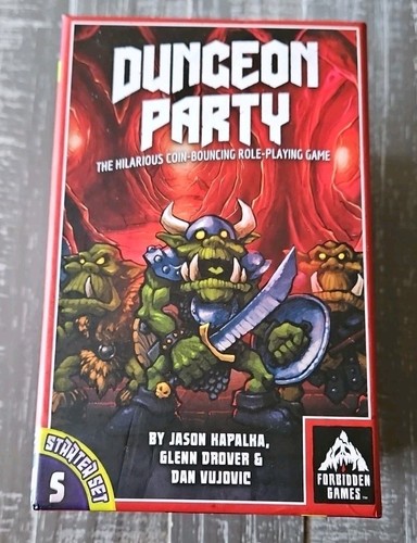 DUNGEON PARTY Starter Set, Coin Bouncing RPG, Complete (2021, Forbidden ...