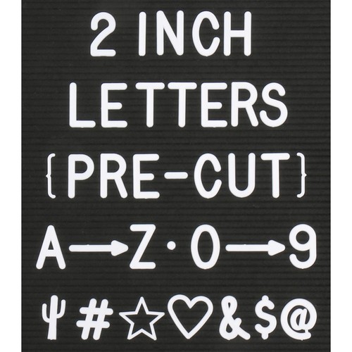 2 Inch Letters for Letter Board Only, 2 Inch, 2 White (186 Pcs) | eBay