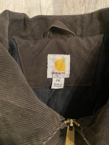 Vintage Carhartt Detroit Bankston Jacket Mens XXL Quilt Lined Brown ...