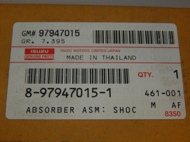 OEM 2012-2016 Isuzu D-max Shock Absorber 8979470151 8-97947-015-1 for ...