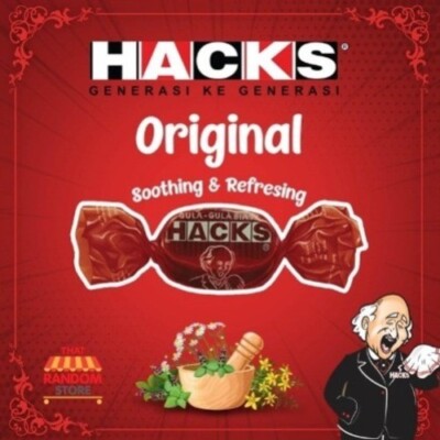 HACKS Cough Drop Relief Candy Sweets Regular (Original) Flavor 1.8kg ...