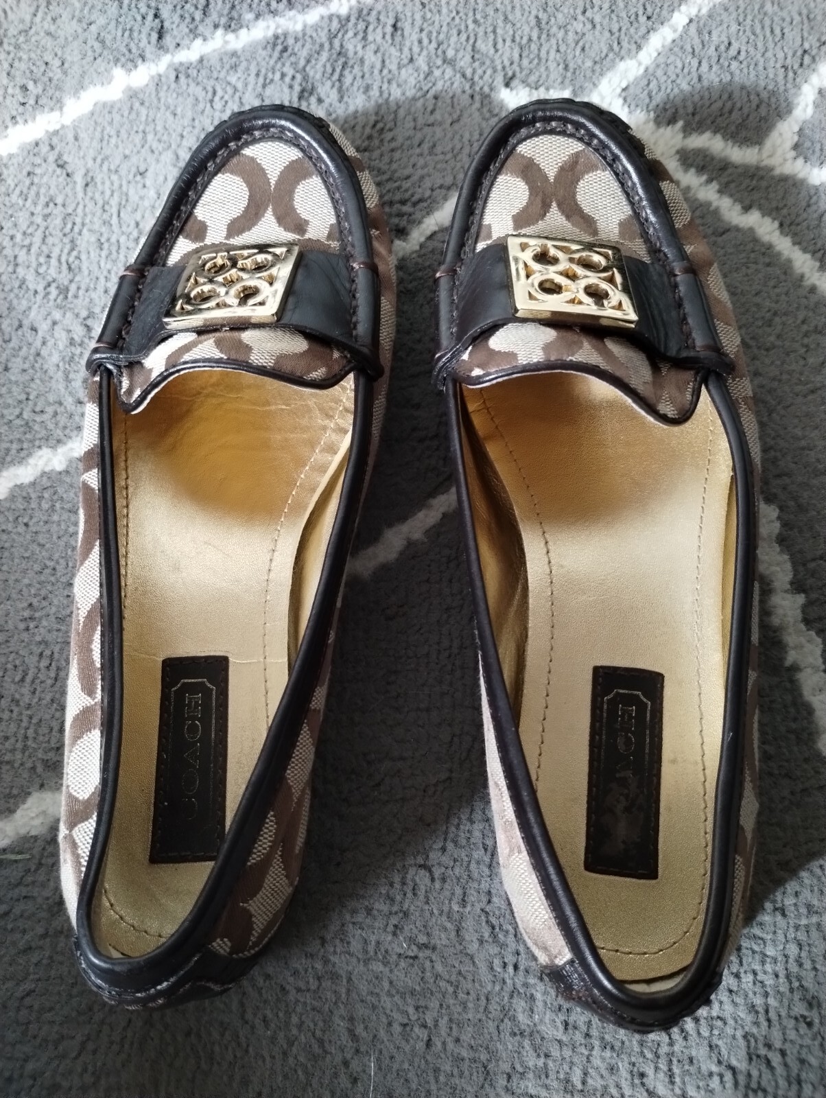 Vintage Coach Logo Monogram Loafer - Gem
