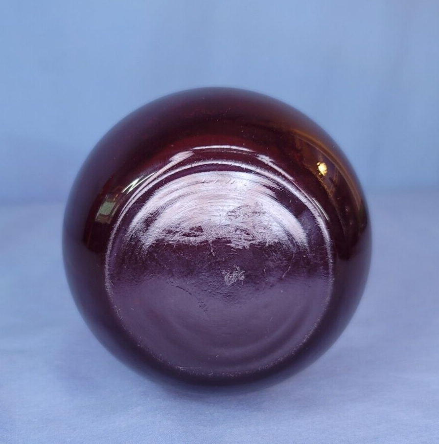 Royal Ruby Red Vase Vintage ANCHORGLASS Hocking Cranberry Vessel 6.5''H ...