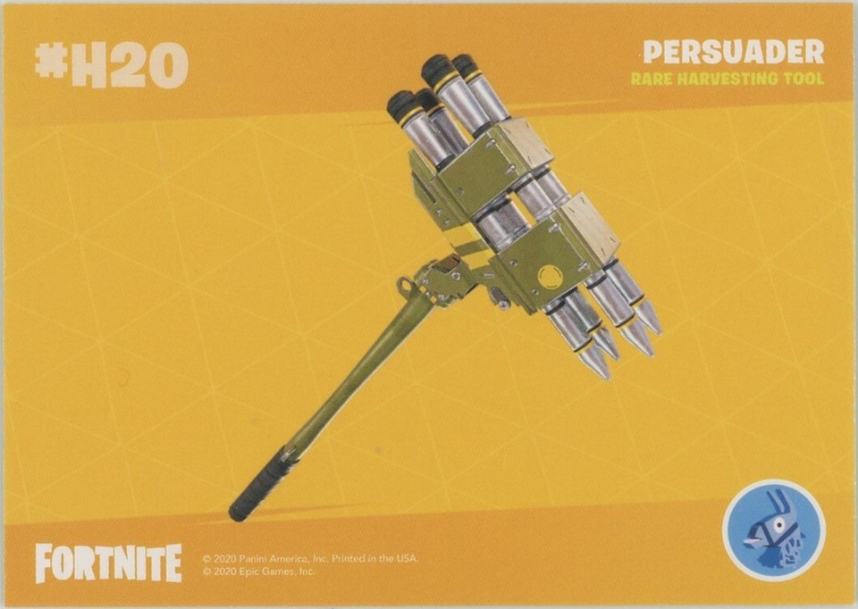 2020 Panini Fortnite Series 2 Peely Pick/Persuader Rare Harvesting Tool ...