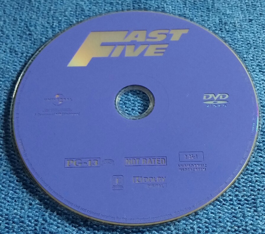Fast Five (DVD, 2011, Disc Only 25192076480| eBay
