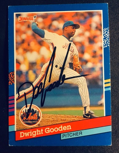 New York Mets DWIGHT DOC GOODEN auto signed autographed 1991 DONRUSS ...