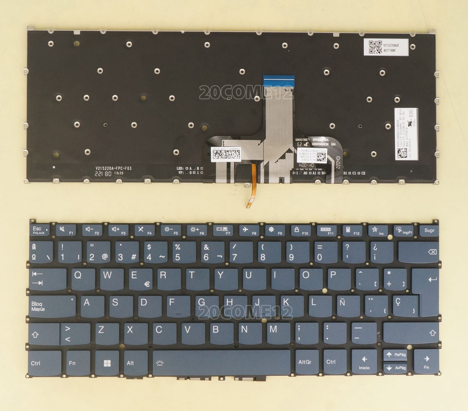 New For Lenovo Slim 7 ProX 14IAH7 14ARH7 82V1 82V2 Backlit Keyboard ...