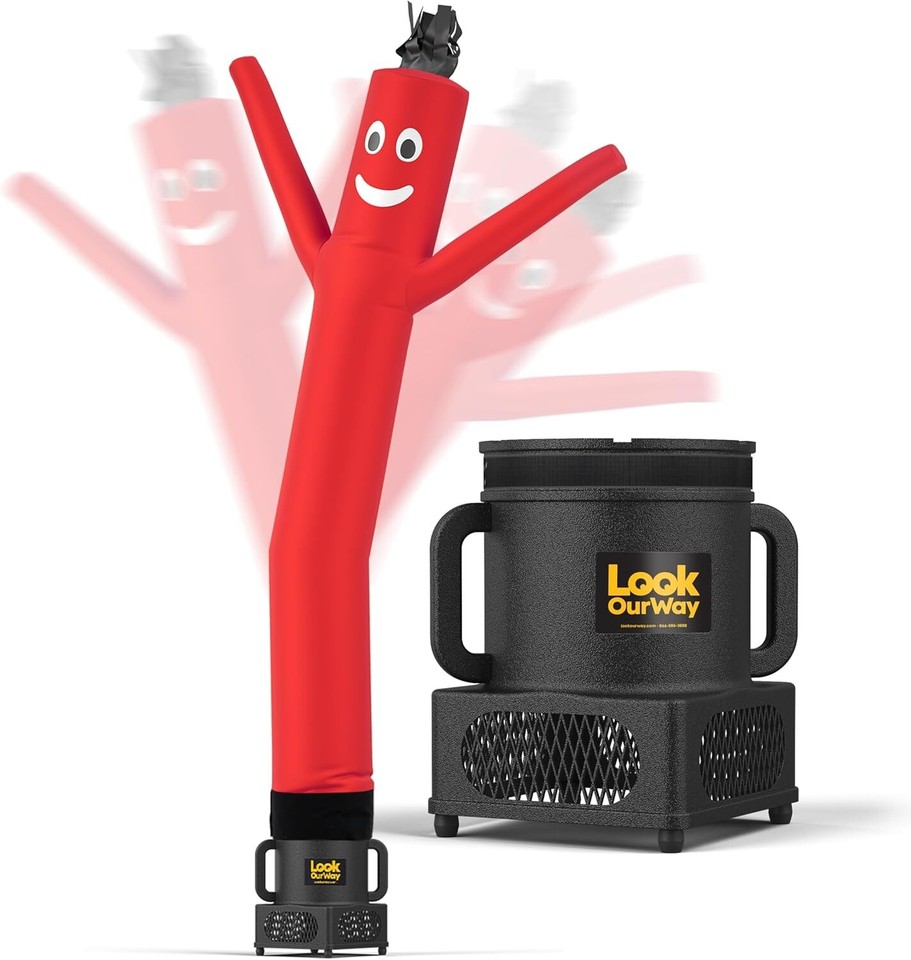 Attention-Grabbing Inflatable Tube Man - 7ft Red Air Dancers Ideal for ...