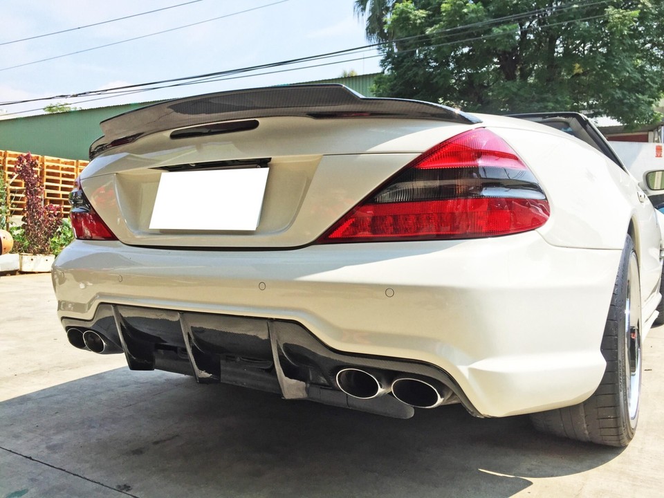 Fits 03-11 Mercedes BENZ R230 2DR V Rear Trunk Boot Spoiler Painted ...